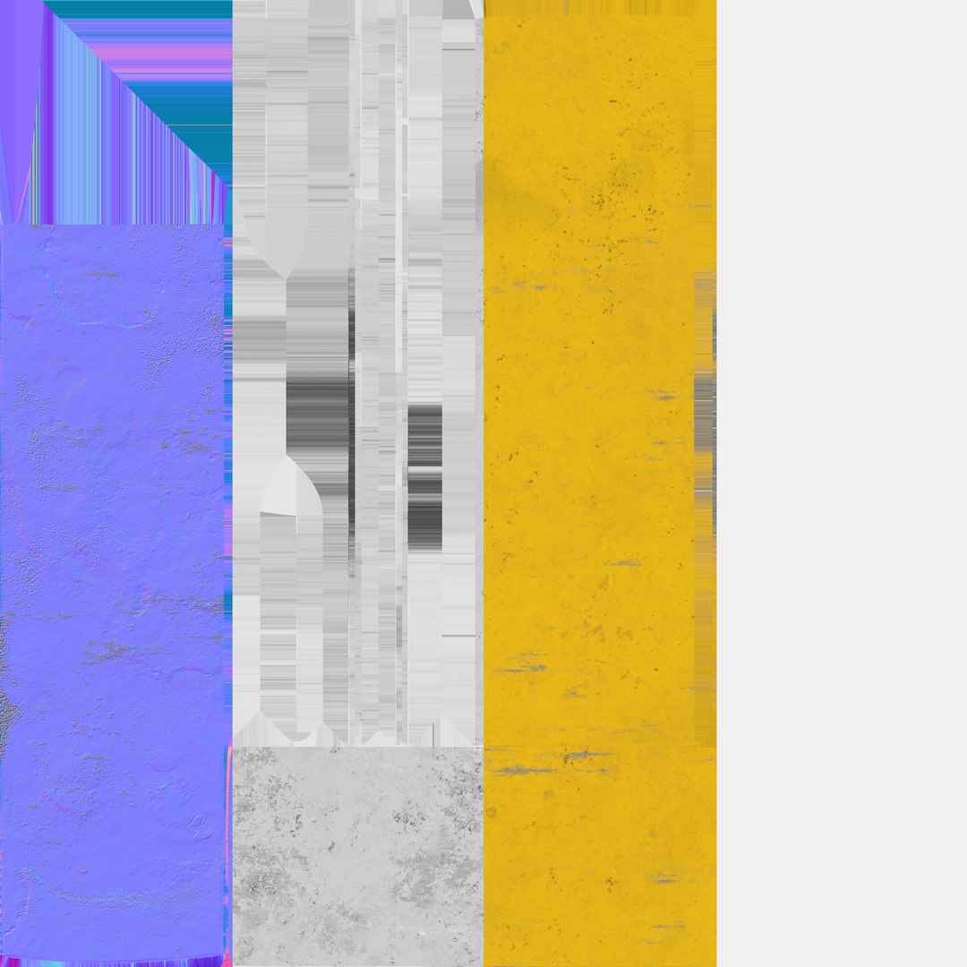 Speed Bump Concrete 02 Clean And Dirty 3D Model - TurboSquid 1896856