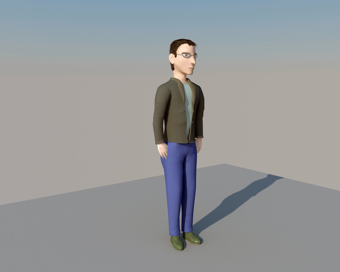 3D man glasses - TurboSquid 1257476