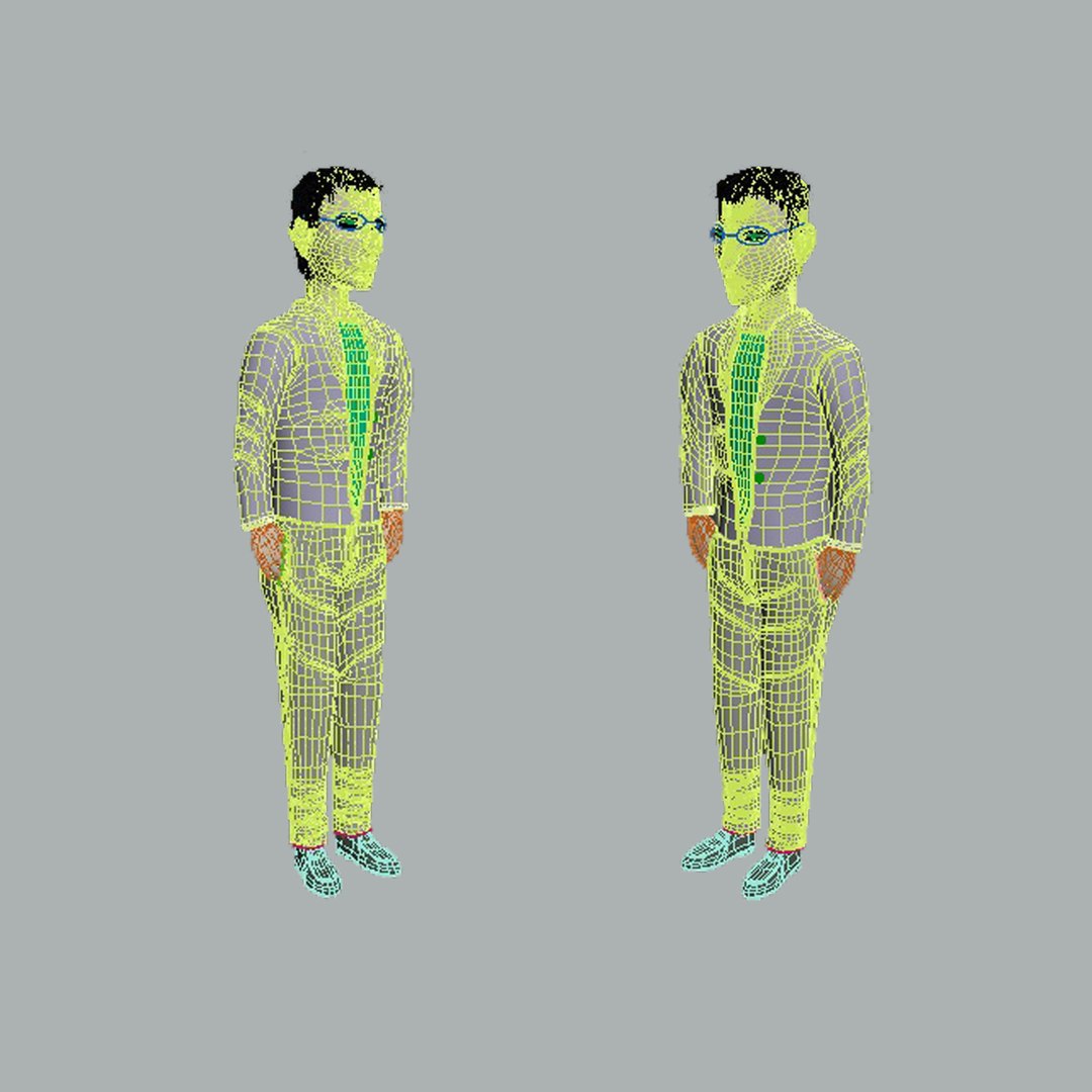 3D man glasses - TurboSquid 1257476