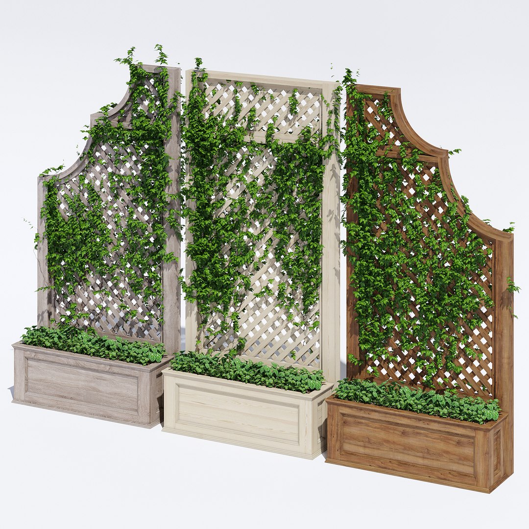 3D Trellises Planters Model - TurboSquid 1356647