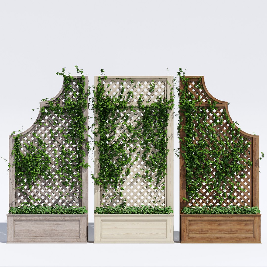 3D Trellises Planters Model - TurboSquid 1356647