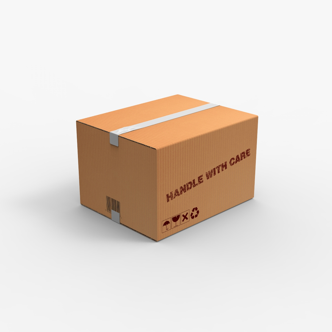 3d Model Cardboard Box