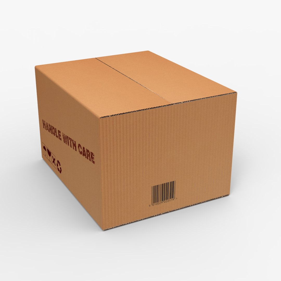 3d Model Cardboard Box