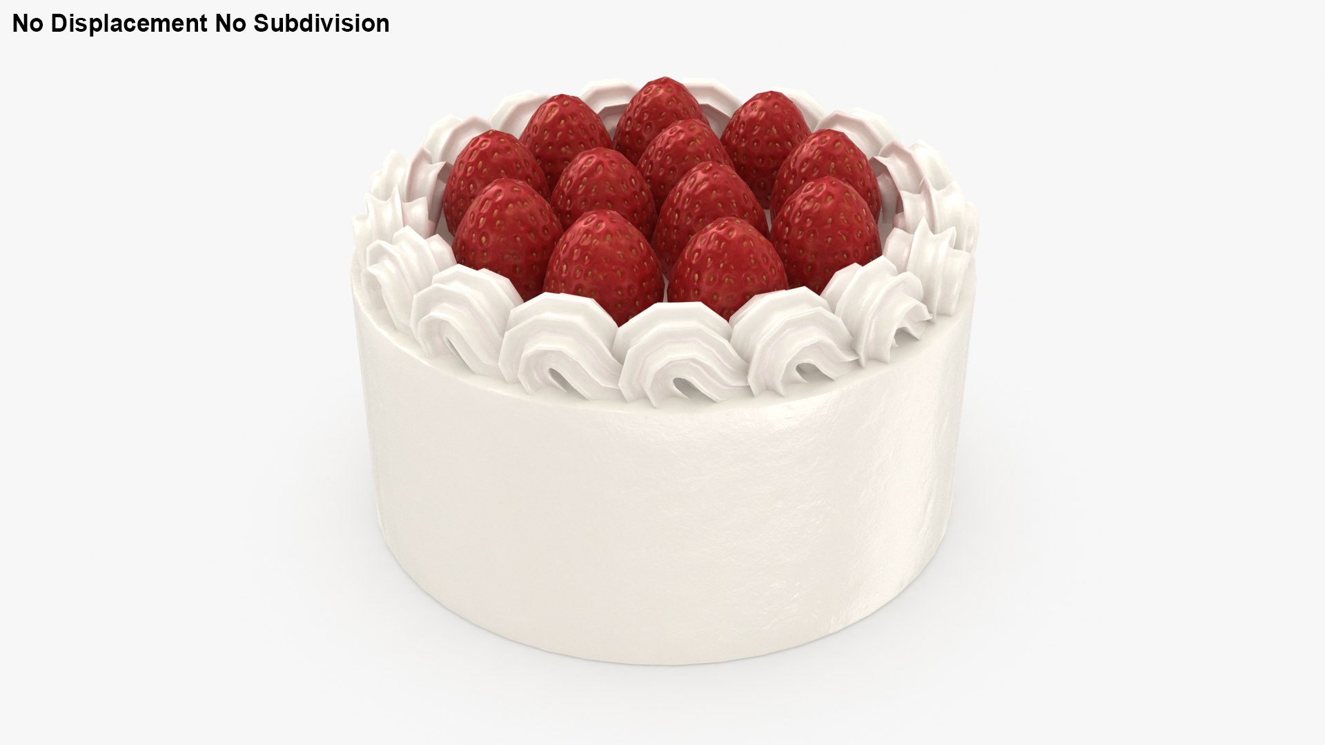 Strawberry Cake 3D - TurboSquid 1907915