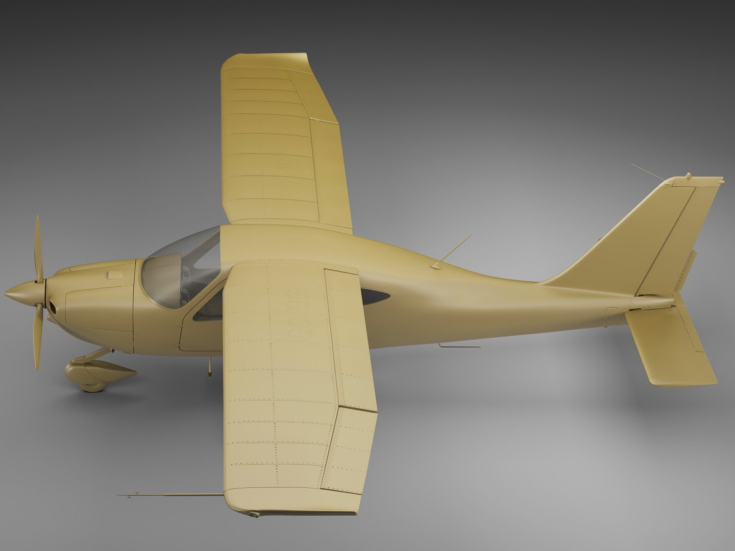 3d tecnam p2010 2010 model
