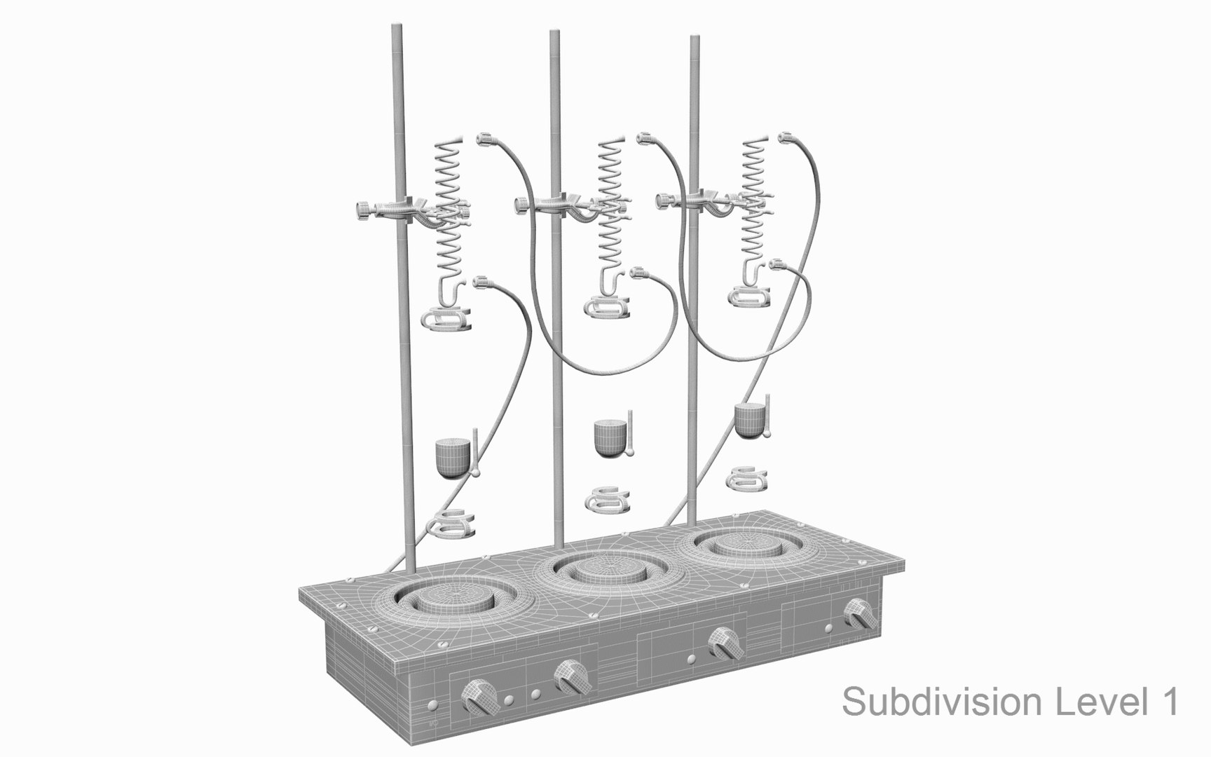 3-Place Extraction Heater Model - TurboSquid 2045665