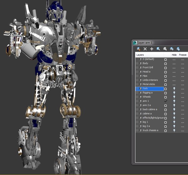 3dsmax transformer animation realistic