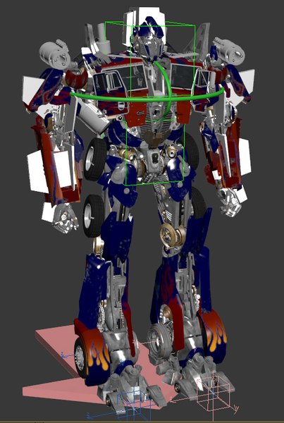 3dsmax transformer animation realistic