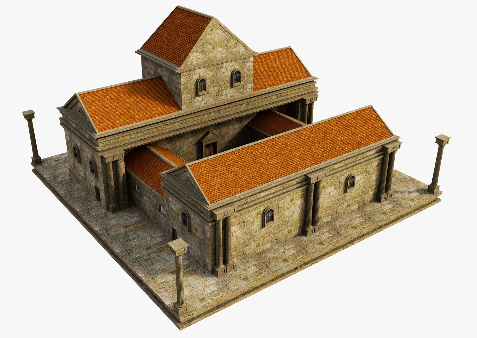 Free Ancient House Building 3D Model - TurboSquid 2326511