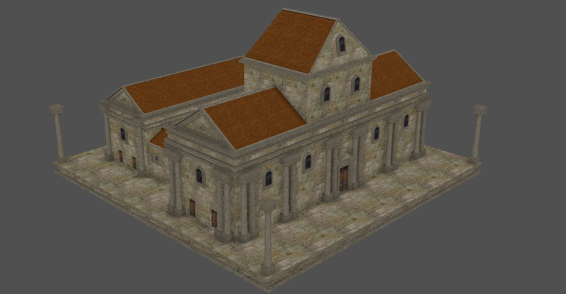 Free Ancient House Building 3D Model - TurboSquid 2326511