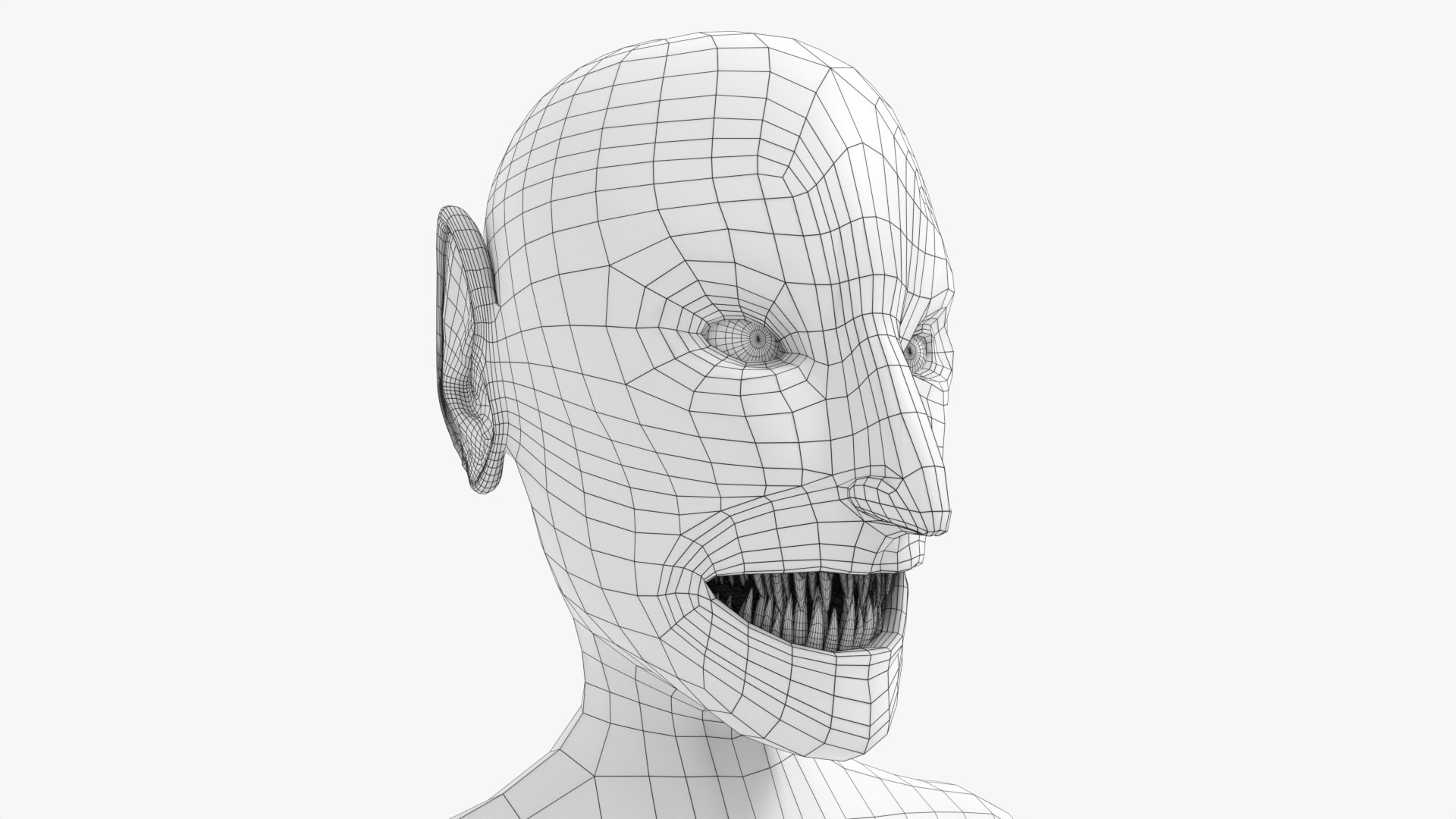 3D Humanoid Horror Creature Rigged1 - TurboSquid 1997090