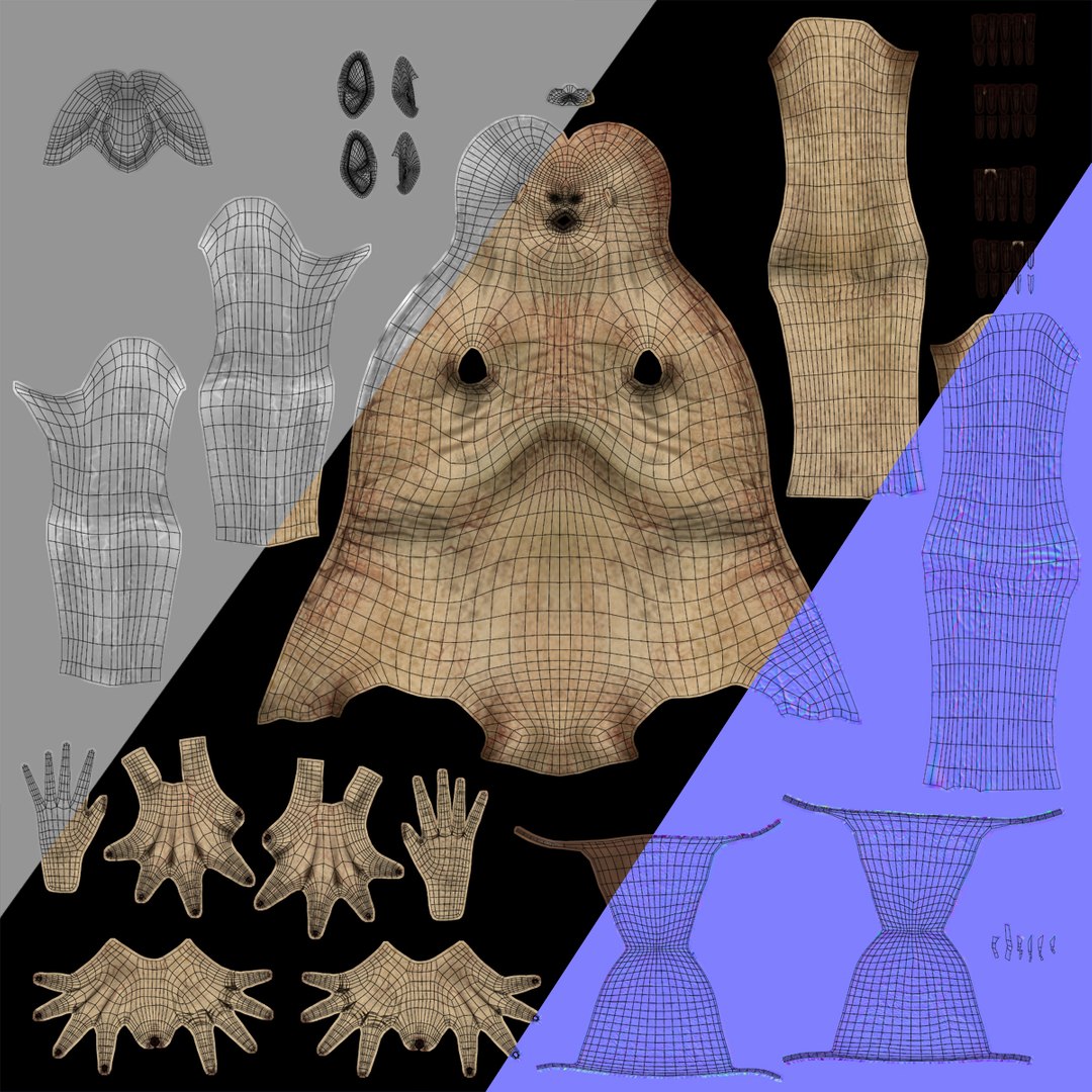 3D Humanoid Horror Creature Rigged1 - TurboSquid 1997090