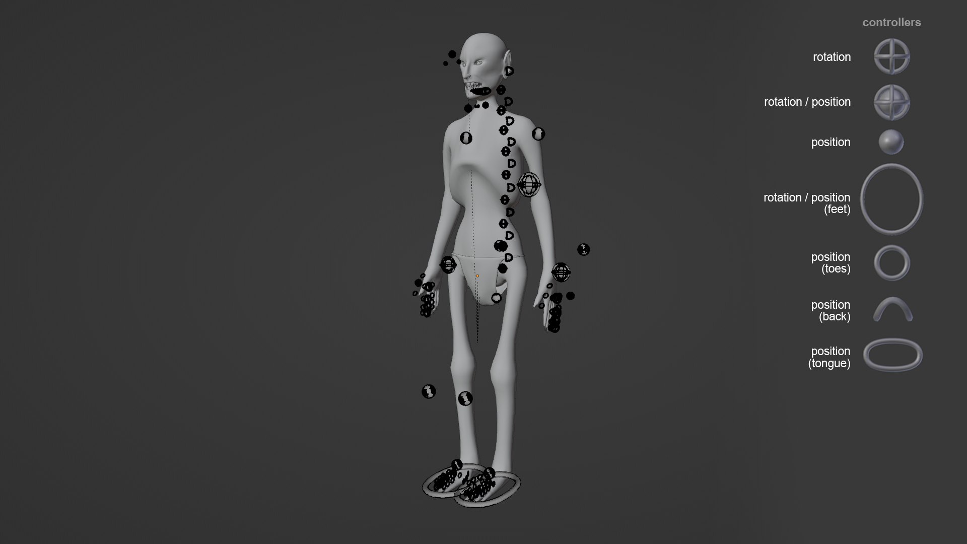 3D Humanoid Horror Creature Rigged1 - TurboSquid 1997090