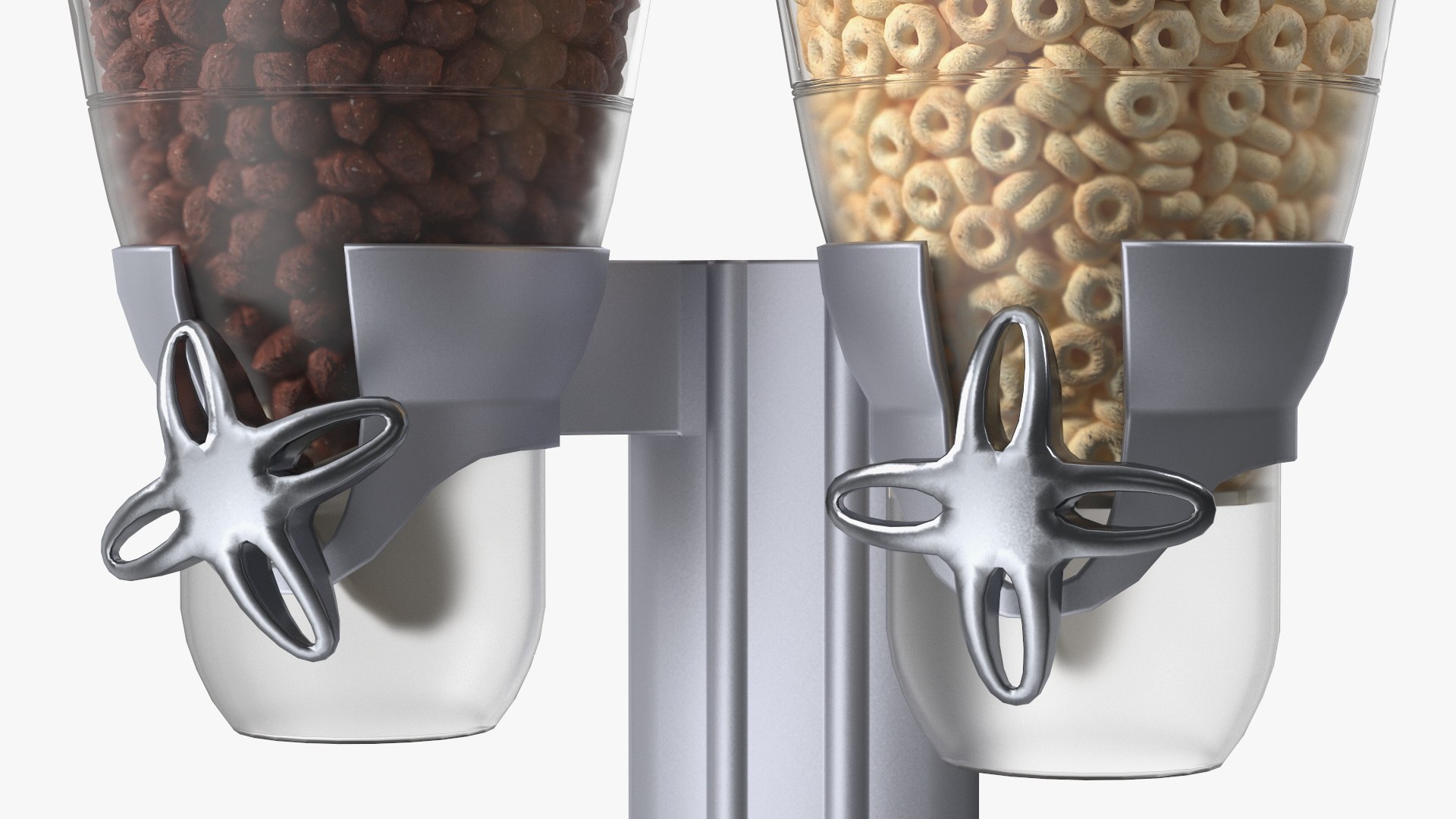 Dual Food IDM Dispensers With Cereal 3D - TurboSquid 2065636