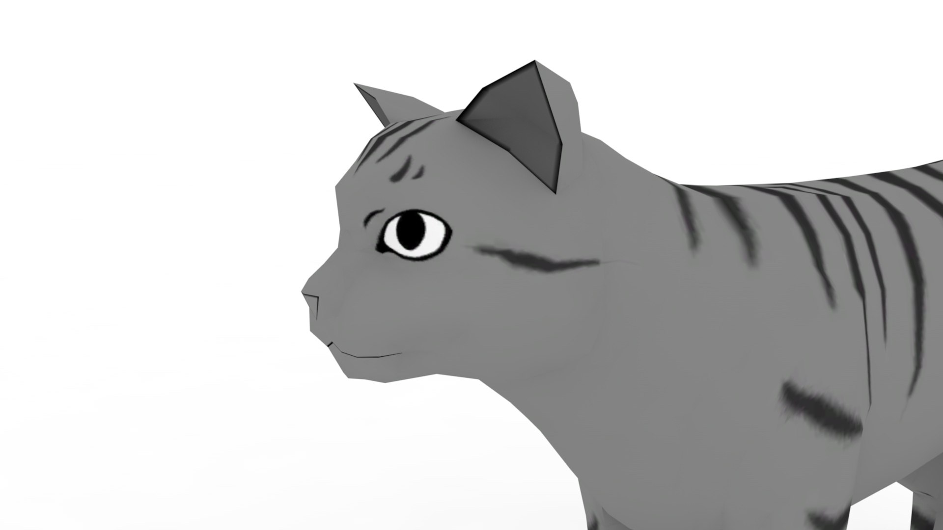 Cartoon Cat Model - TurboSquid 2251182