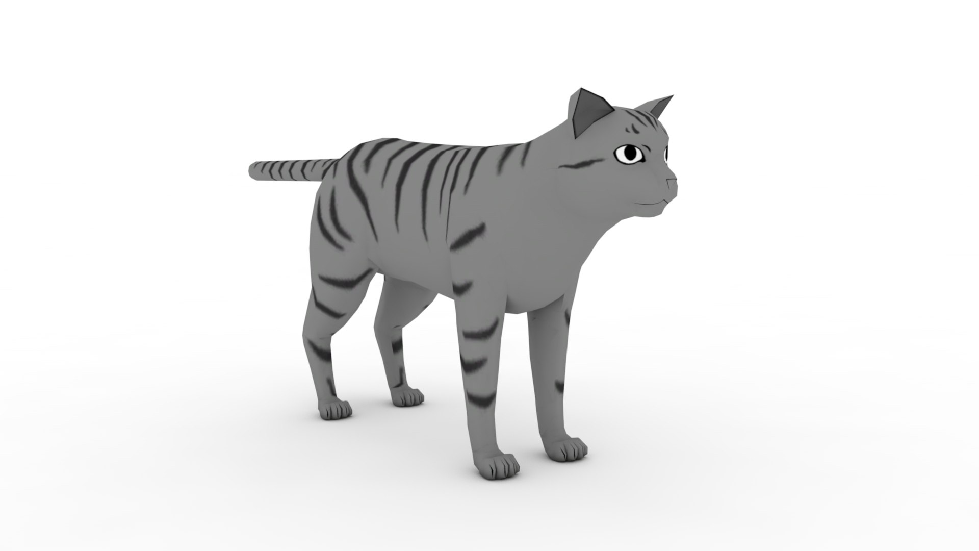 Cartoon Cat Model - TurboSquid 2251182