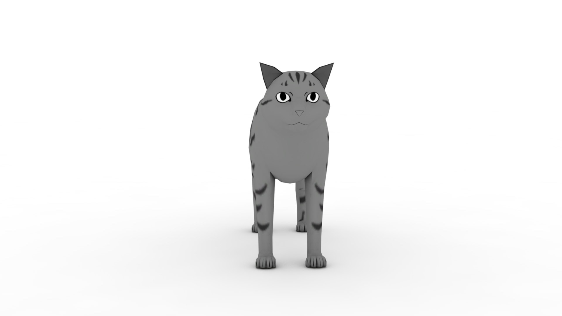 Cartoon Cat Model - TurboSquid 2251182