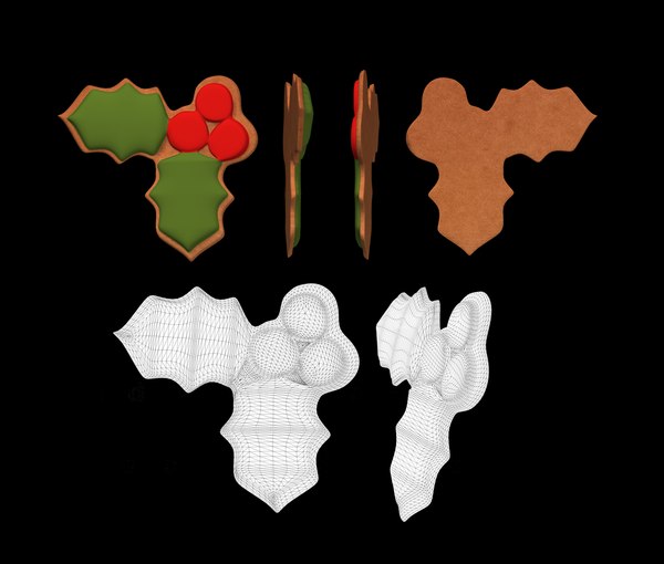 Christmas cookies 3D model - TurboSquid 1683390