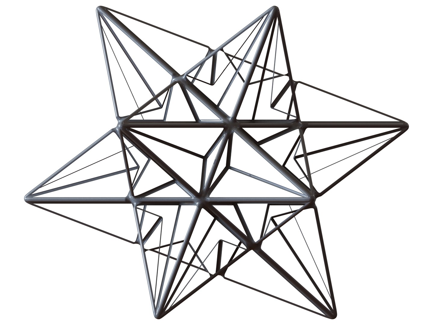 Wireframe Shape Great Icosahedron 3D Model - TurboSquid 2162774