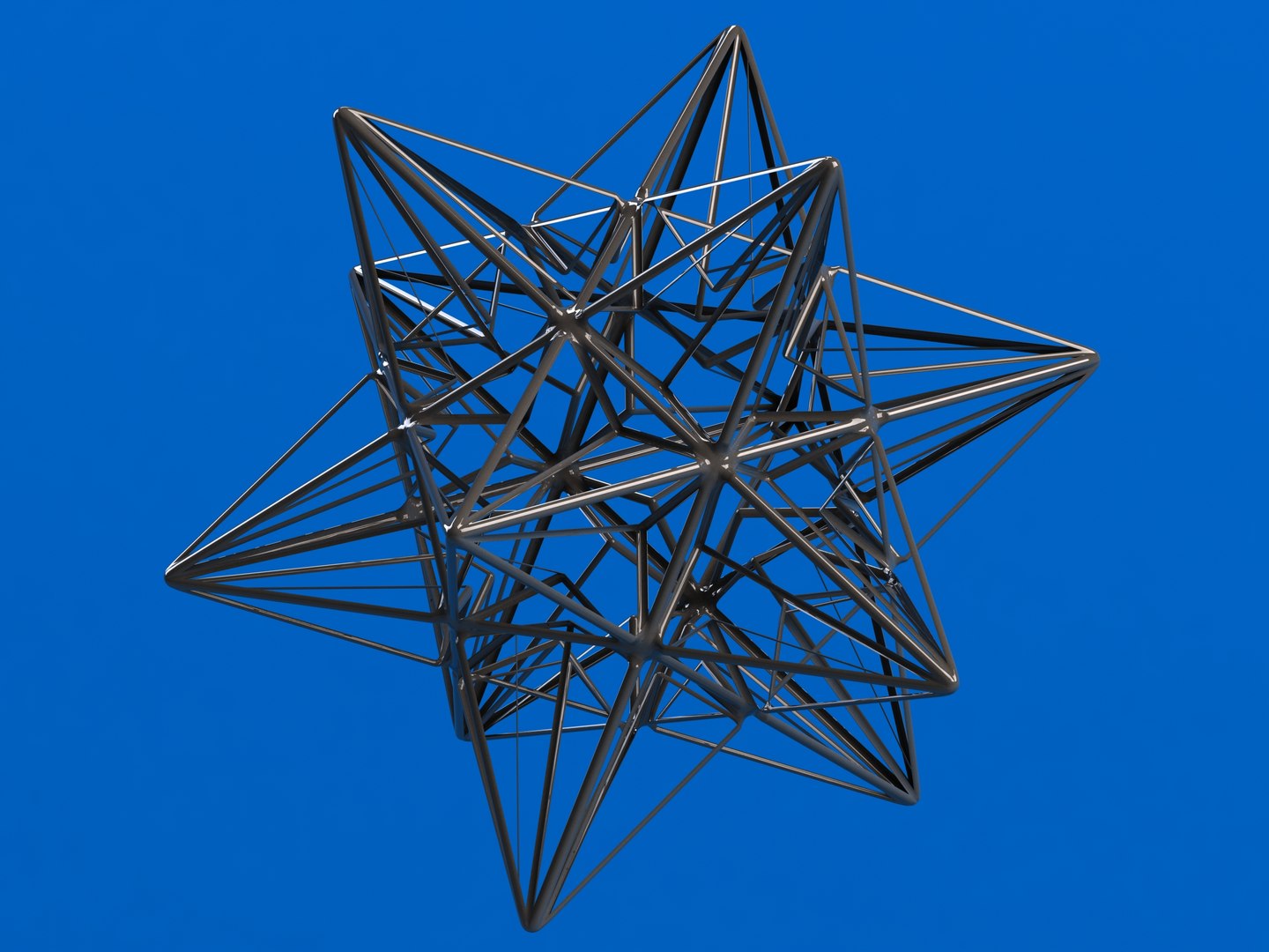 Wireframe Shape Great Icosahedron 3D Model - TurboSquid 2162774