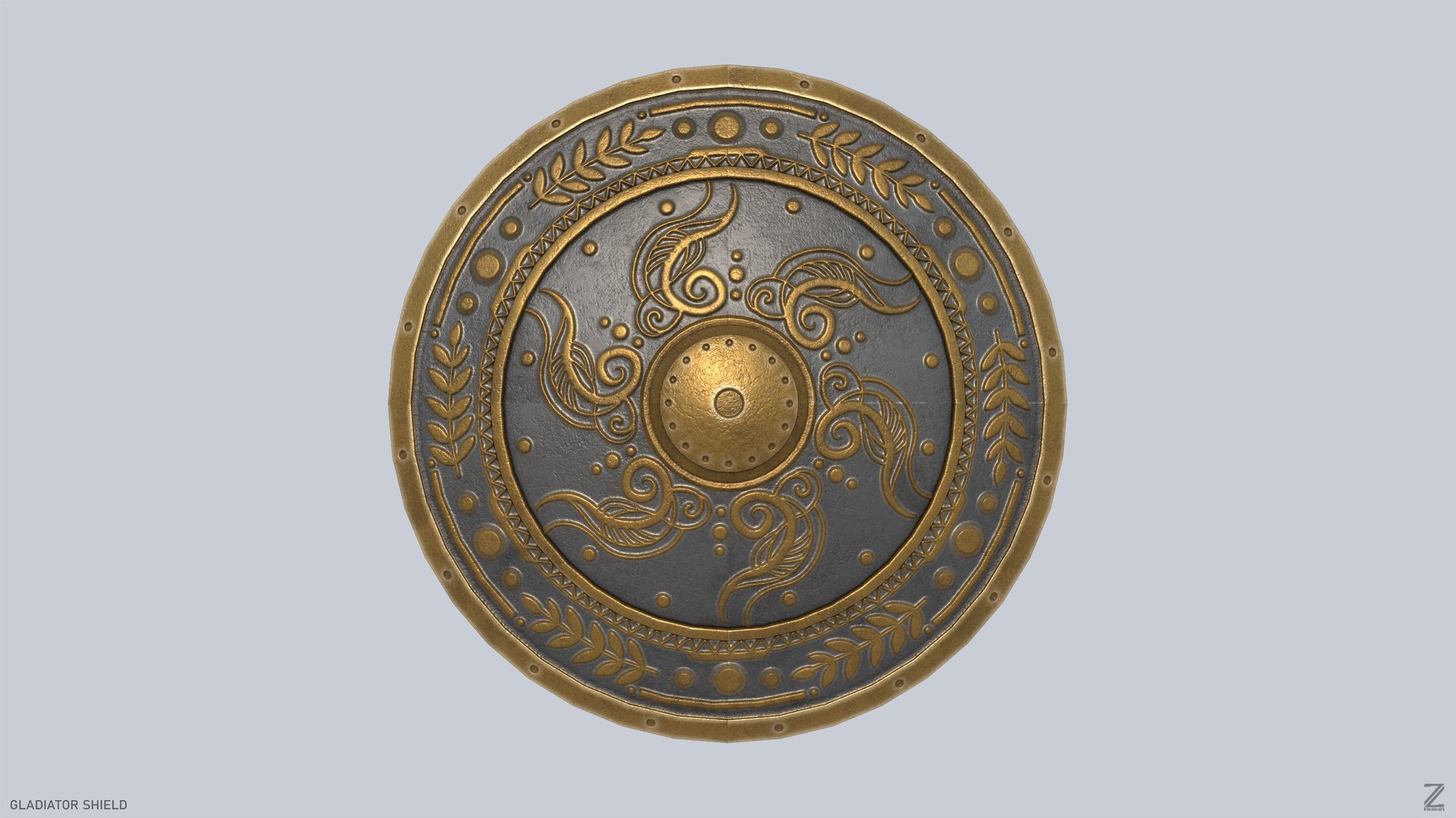 Gladiator Shield 3D Model - TurboSquid 2238550