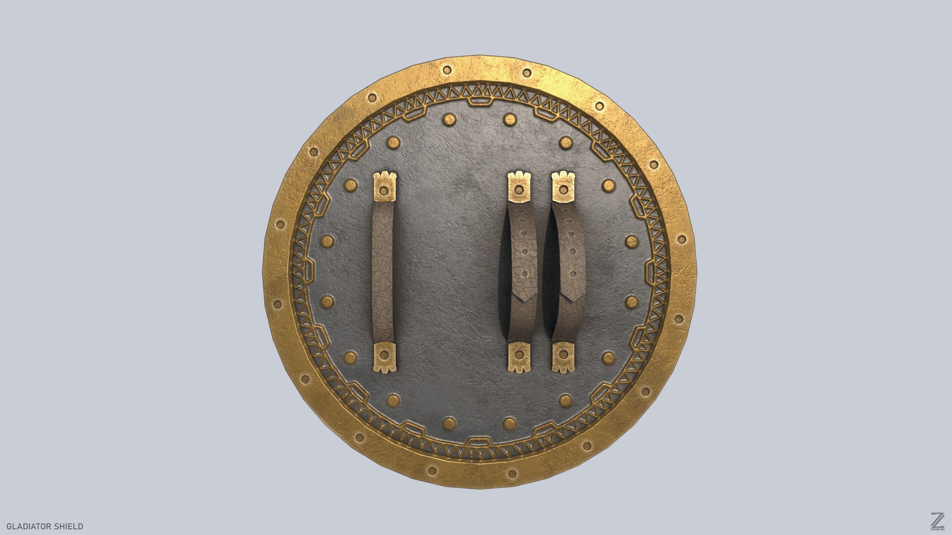 Gladiator Shield 3D Model - TurboSquid 2238550