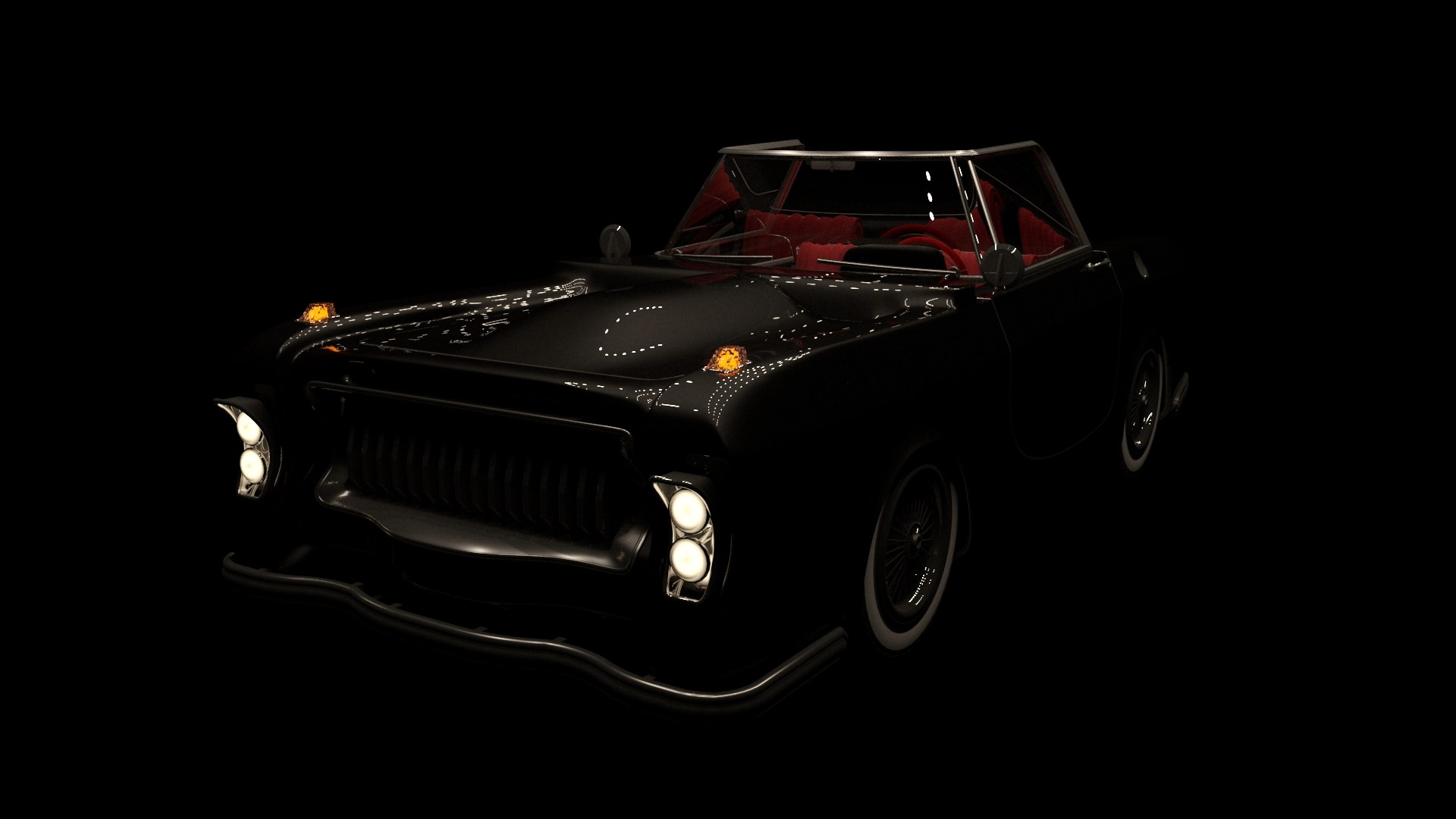 Convertible Classic Car 3D Model - TurboSquid 1484948