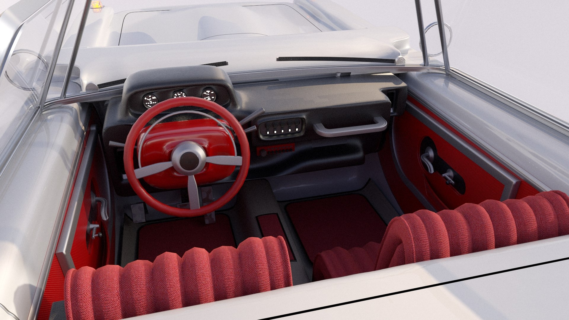 Convertible Classic Car 3D Model - TurboSquid 1484948