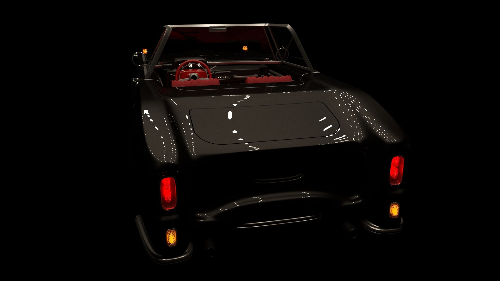 Convertible Classic Car 3D Model - TurboSquid 1484948