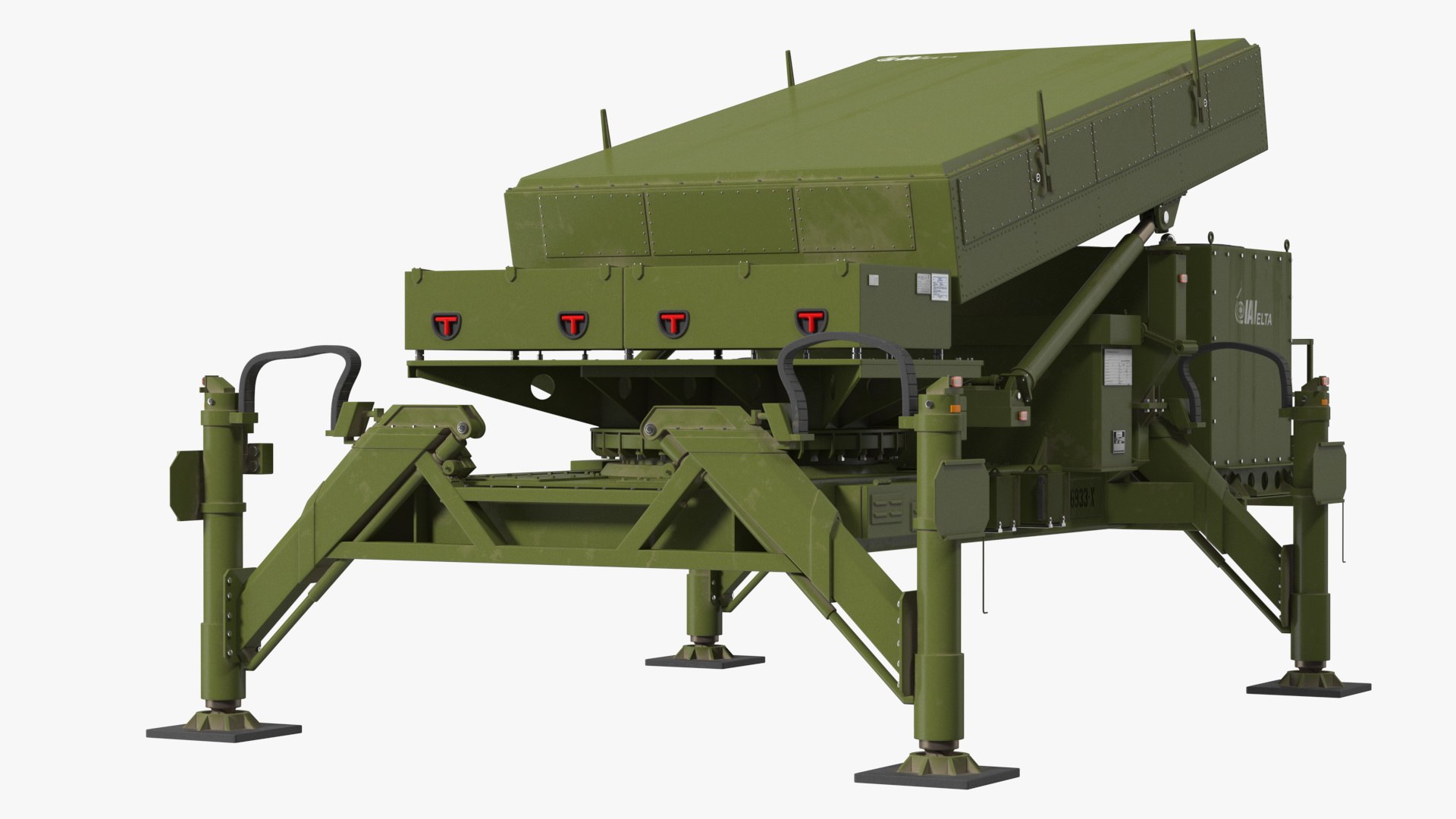 3D ELTA ELM 2084 Multi Mission Radar Rigged Model - TurboSquid 1772634