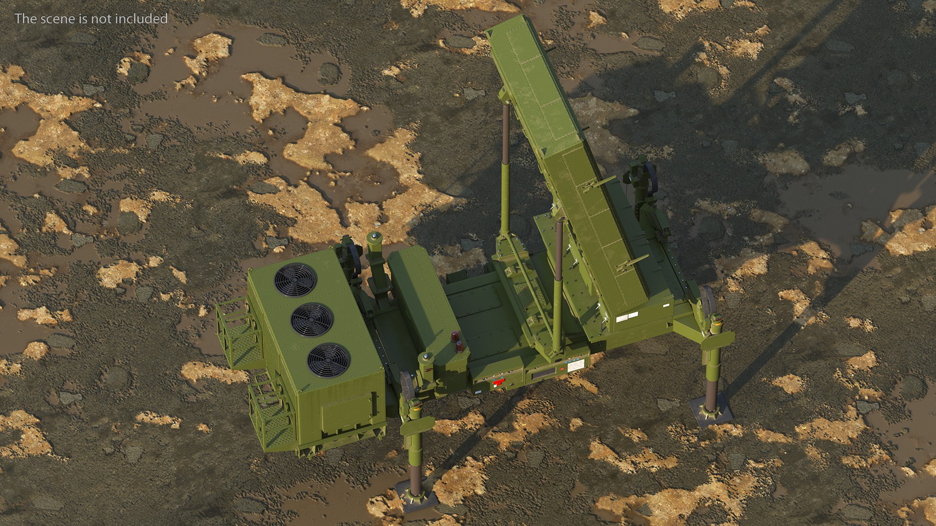 3D ELTA ELM 2084 Multi Mission Radar Rigged Model - TurboSquid 1772634