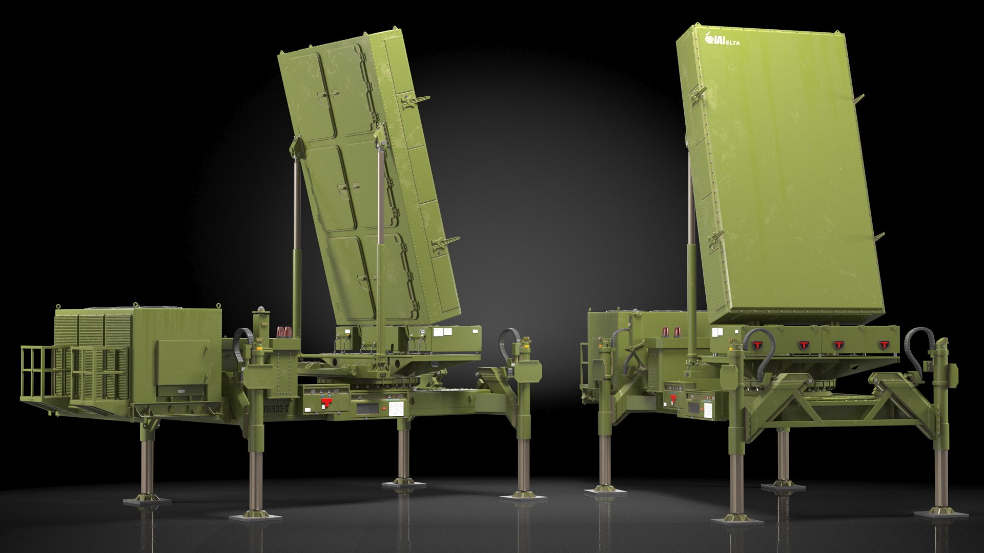 3D ELTA ELM 2084 Multi Mission Radar Rigged Model - TurboSquid 1772634