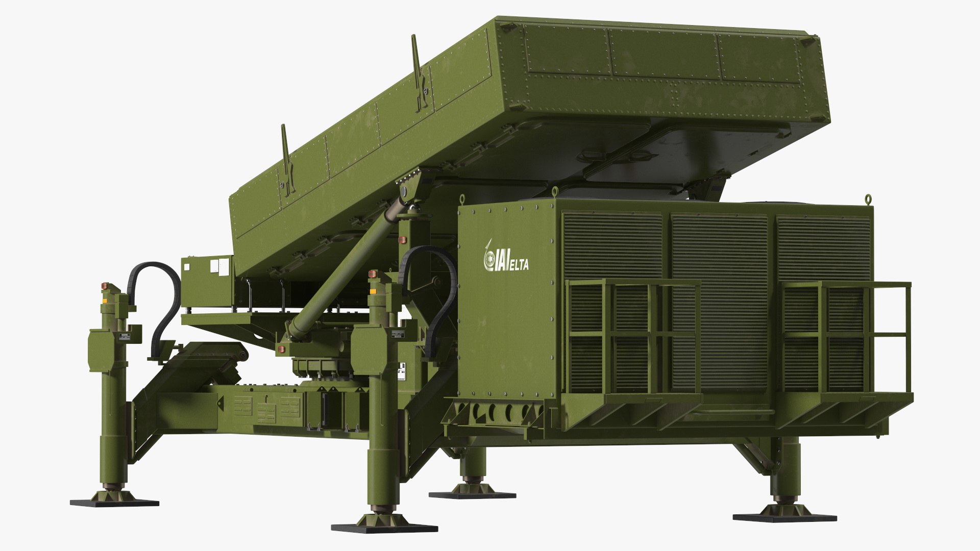 3D ELTA ELM 2084 Multi Mission Radar Rigged Model - TurboSquid 1772634