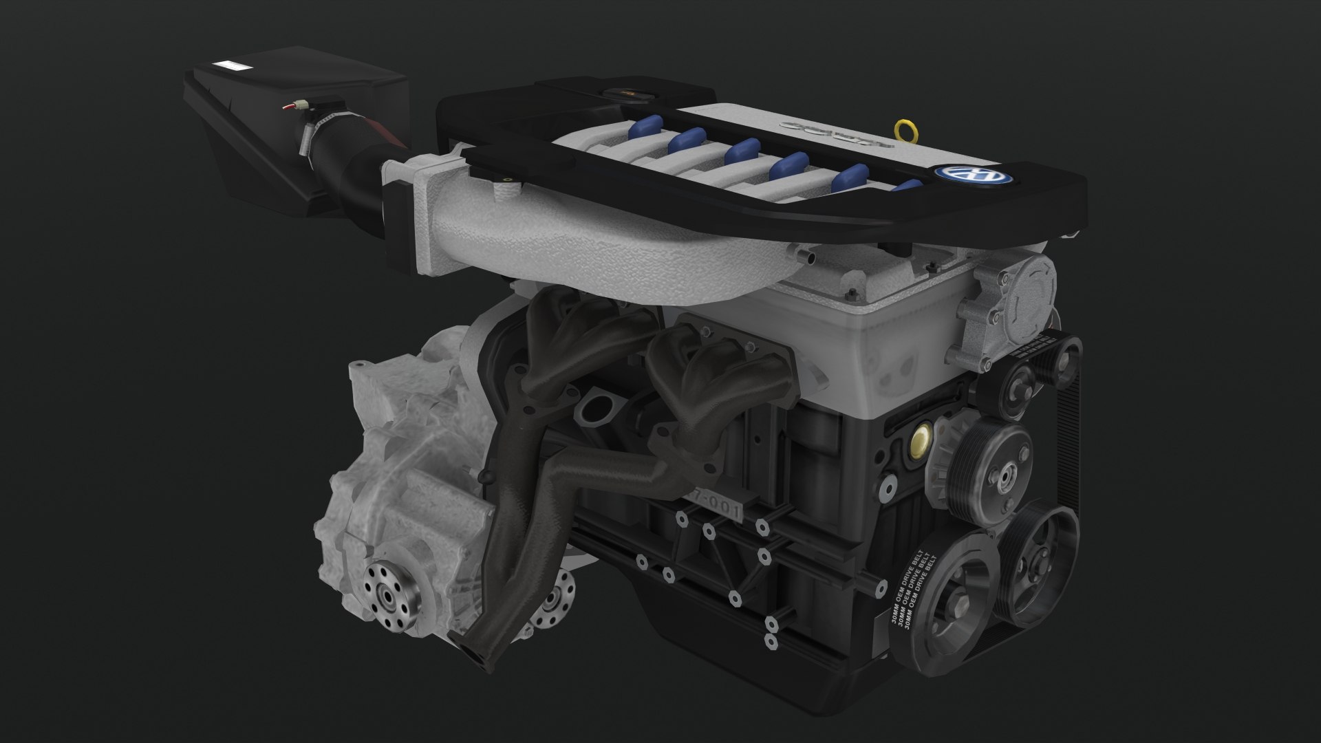 3D Volkswagen Vr6 24v 3 - TurboSquid 1576901