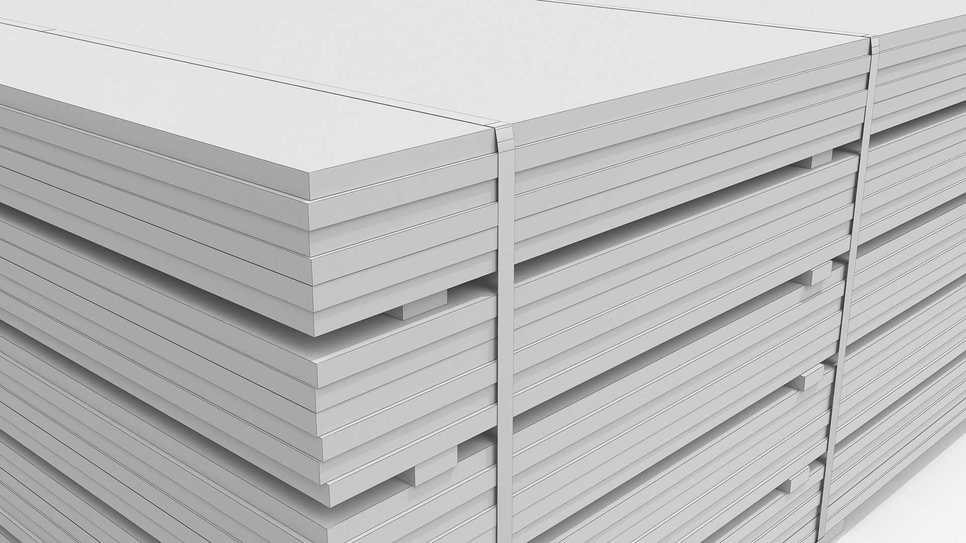 3D Stack Of Plywoods Chipboard PBR 3 Model - TurboSquid 2186609