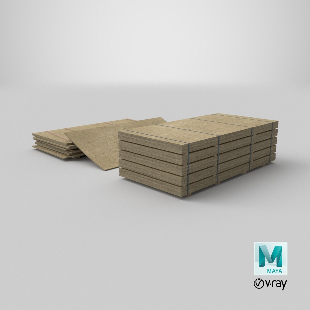 3D Stack Of Plywoods Chipboard PBR 3 Model - TurboSquid 2186609
