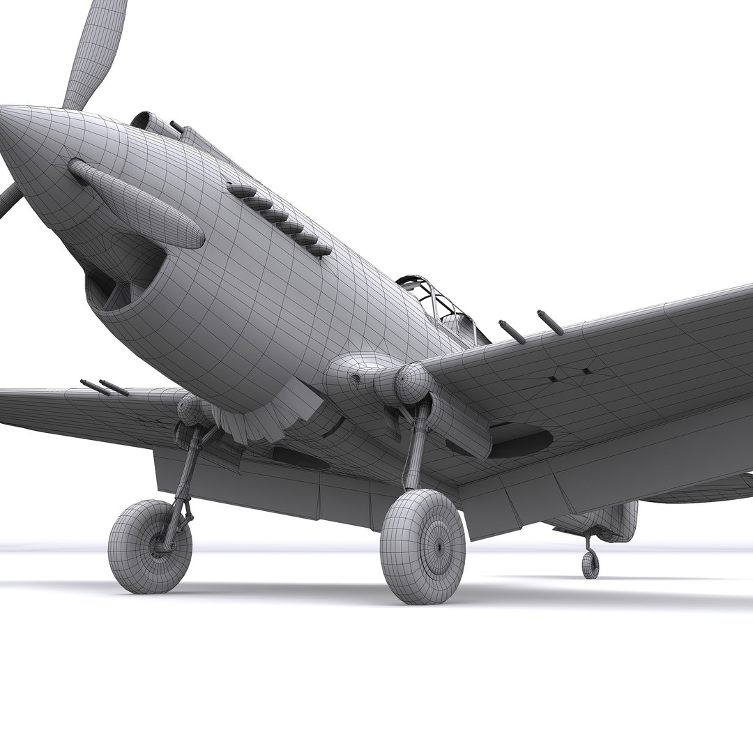 3D curtiss p-40b 1st avg - TurboSquid 1620837