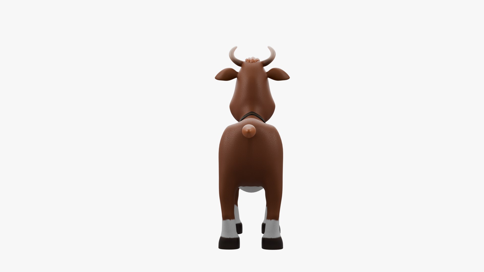 Brown Cow cartoon model - TurboSquid 2161250