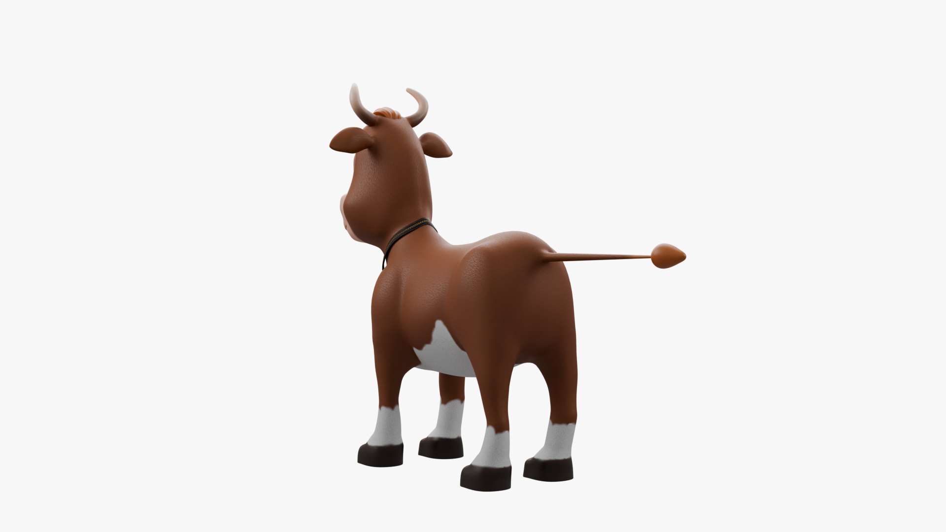 Brown Cow cartoon model - TurboSquid 2161250