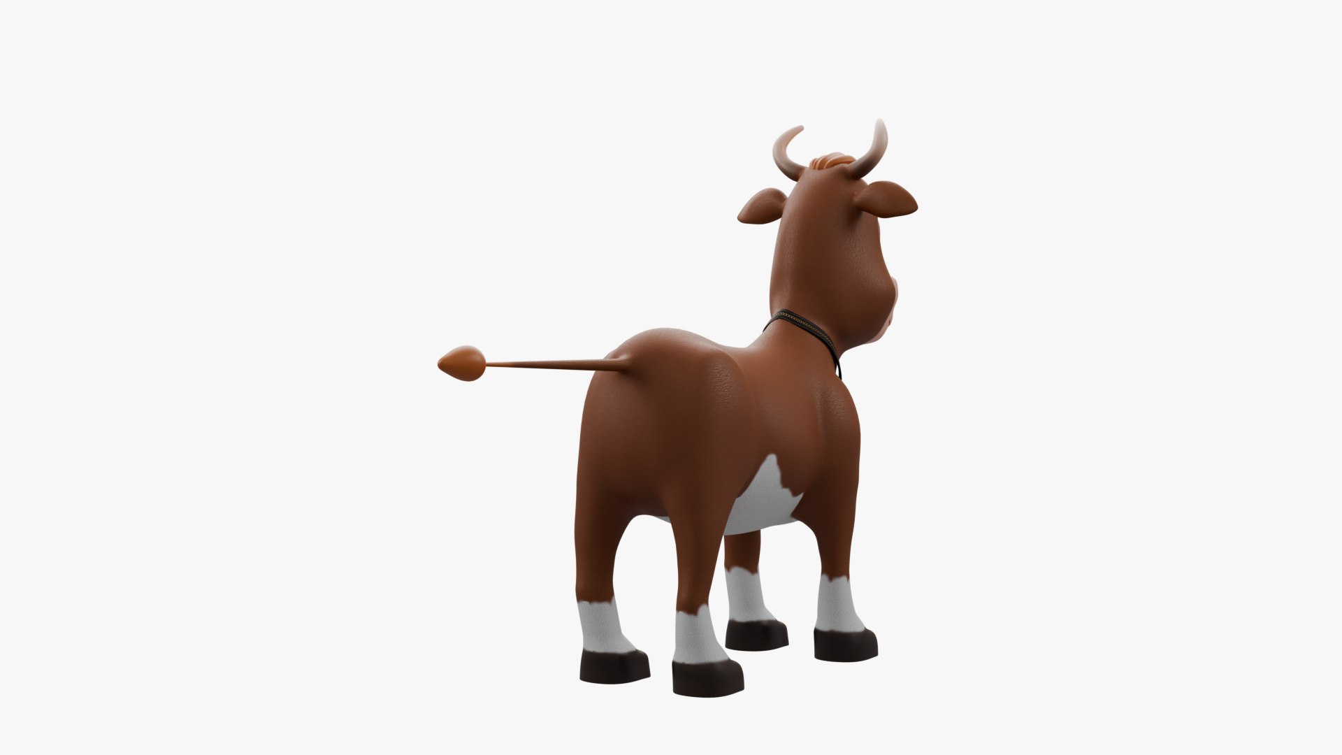 Brown Cow cartoon model - TurboSquid 2161250