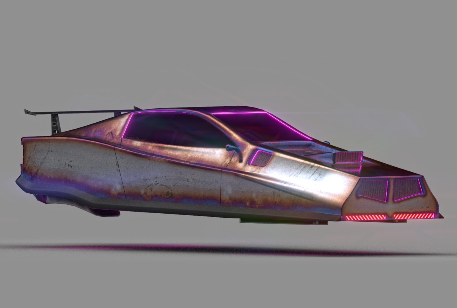 Car Scifi Cyberpunk 3D Model - TurboSquid 1669935