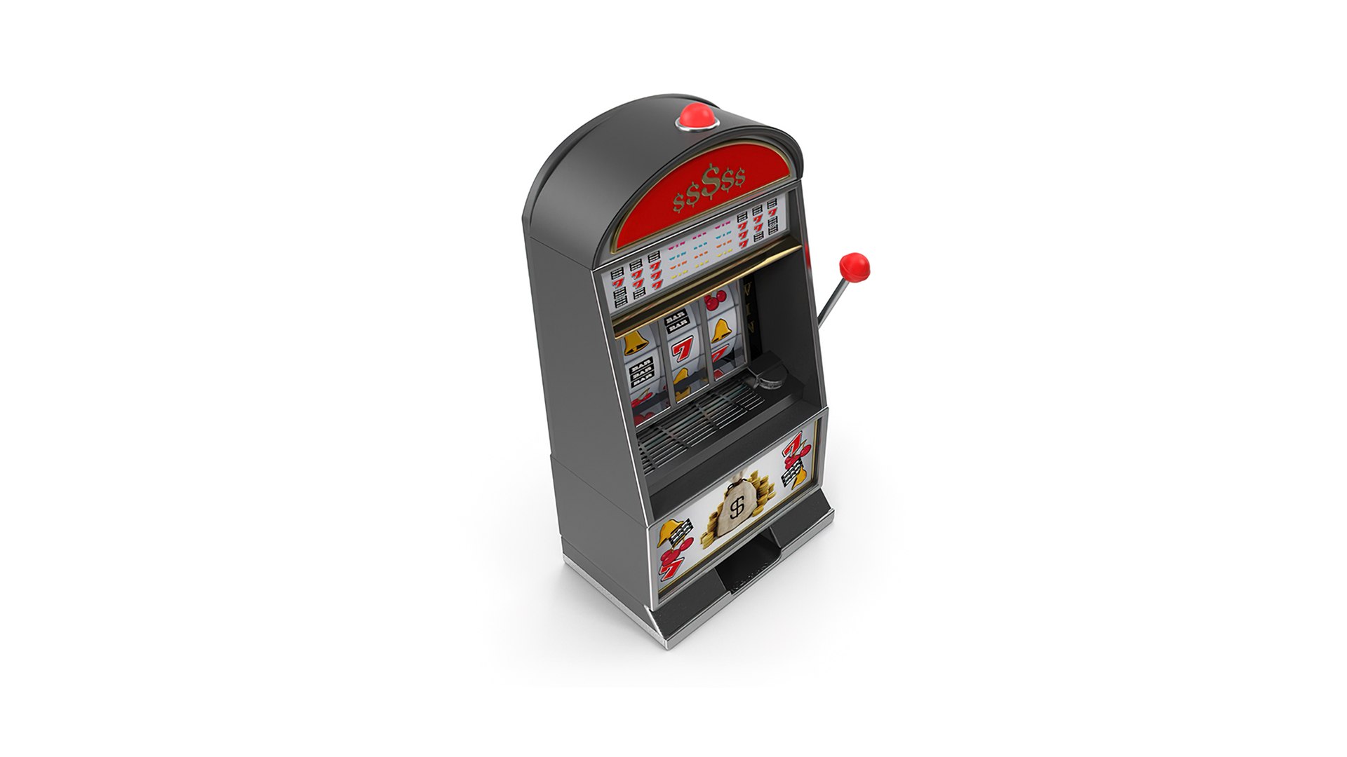 3D Slot Machine Model - TurboSquid 2136456