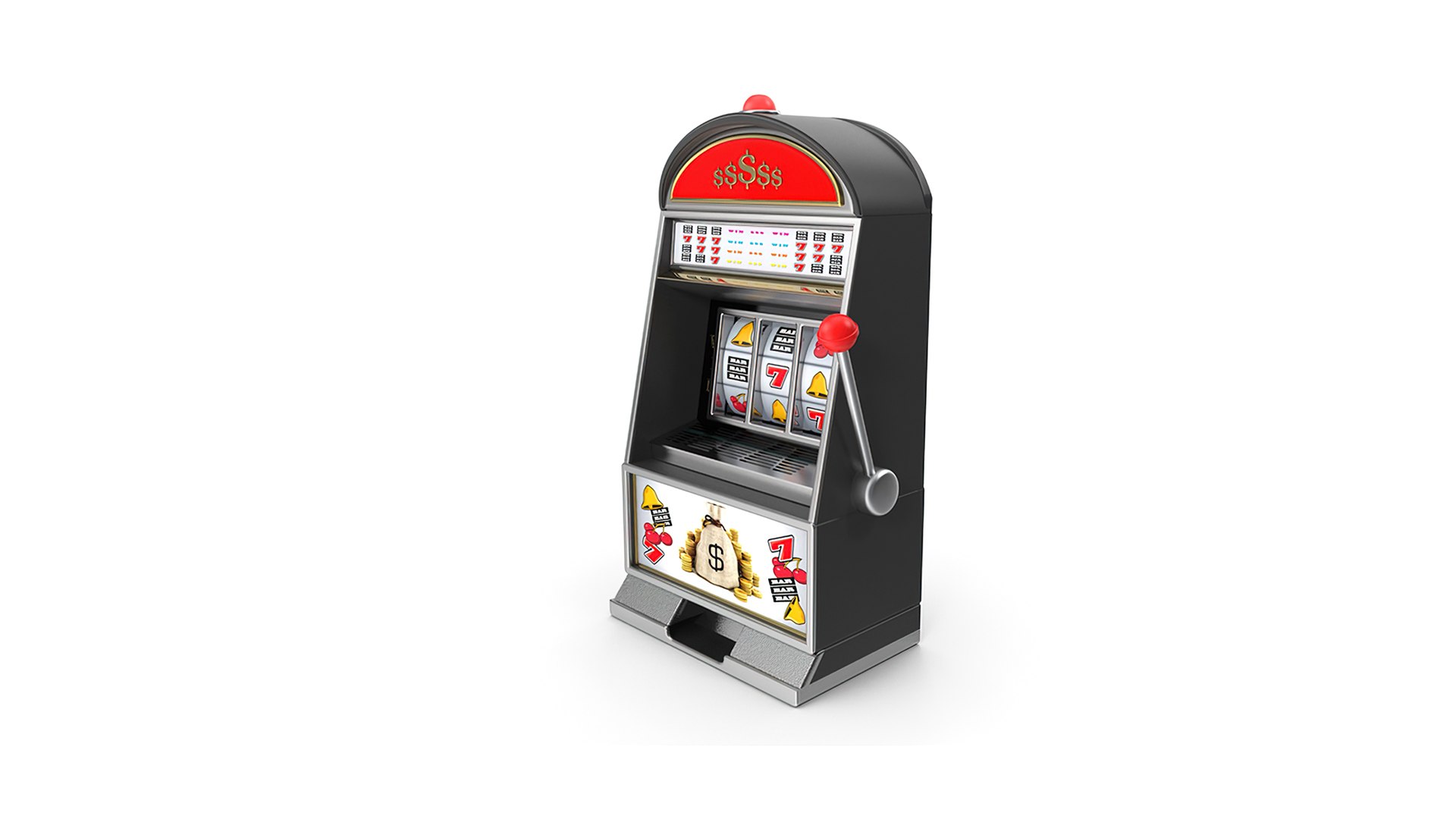 3D Slot Machine Model - TurboSquid 2136456