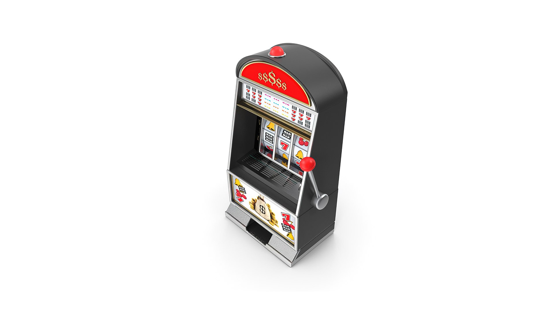 3D Slot Machine Model - TurboSquid 2136456