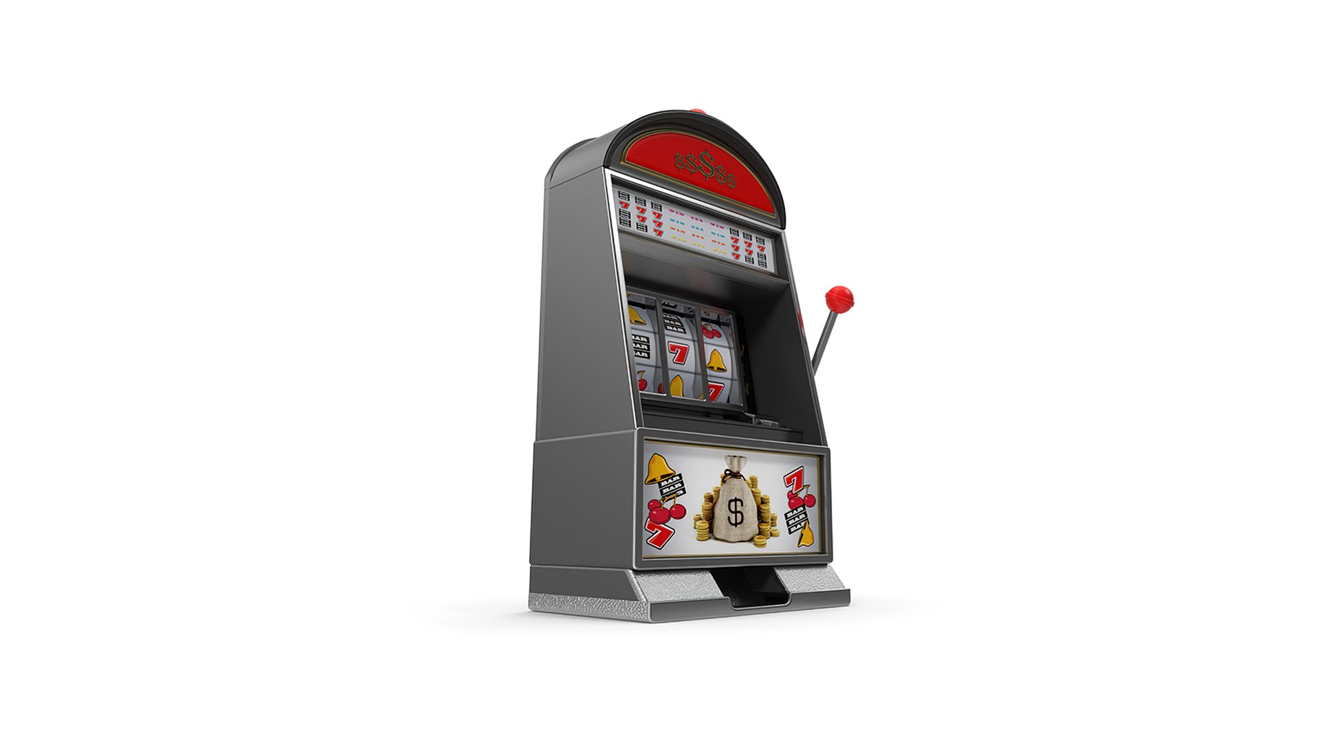 3D Slot Machine Model - TurboSquid 2136456