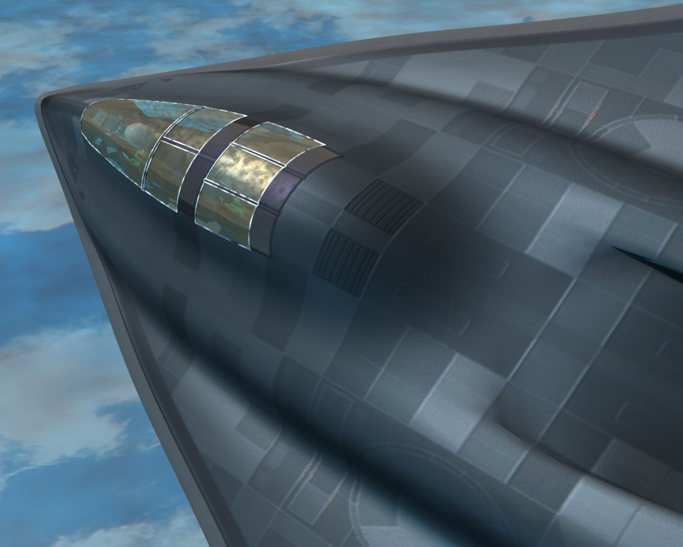 Aurora Secret Reconnaissance Aircraft 3d Model