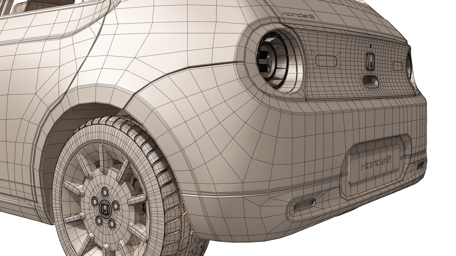 3D Honda Car Model - TurboSquid 1518659