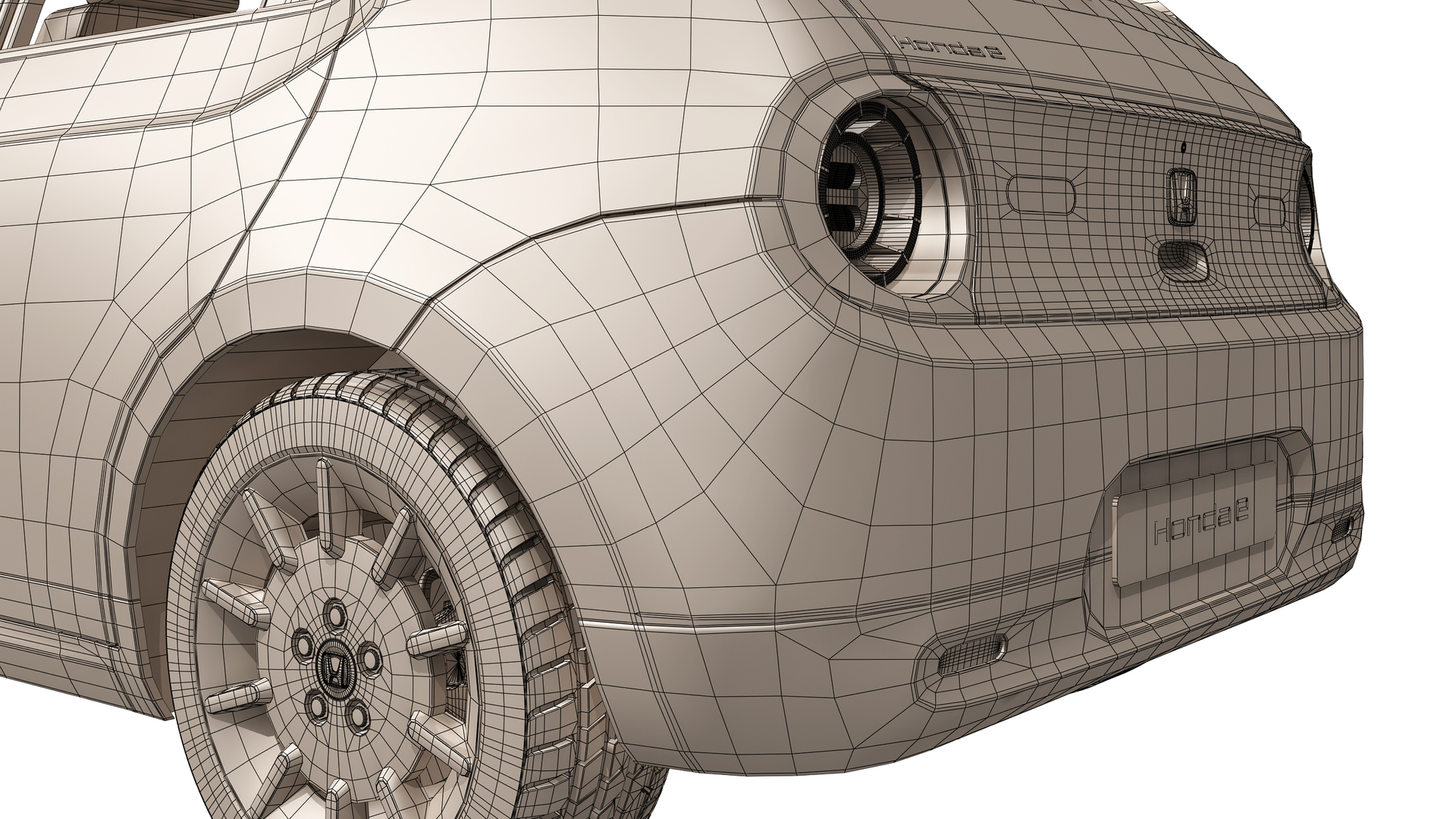 3D honda car model - TurboSquid 1518659