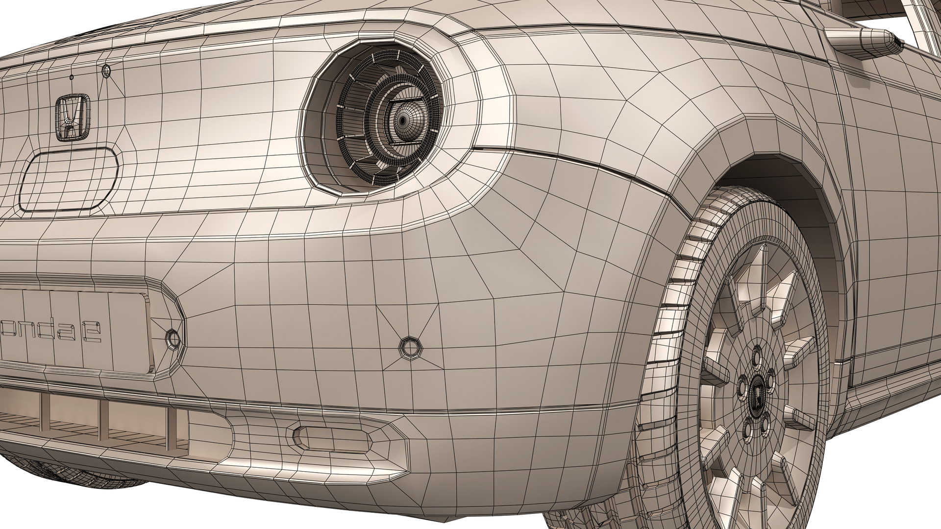 3D honda car model - TurboSquid 1518659