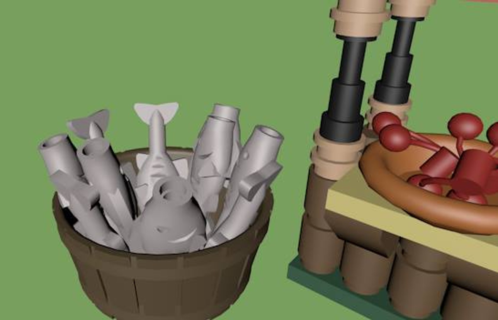 C4d Lego Market Stall